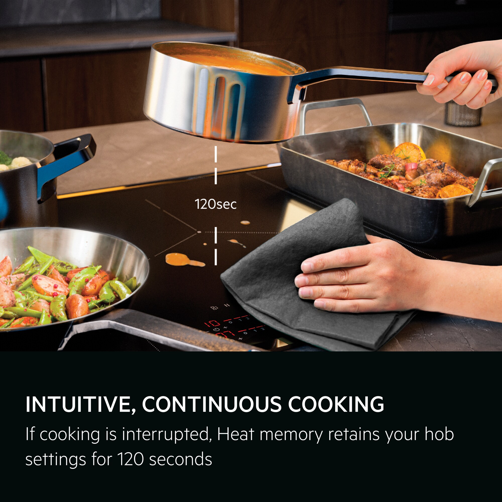 6000 MultiBridge Induction Hob 80cm Induction Hob | AEG